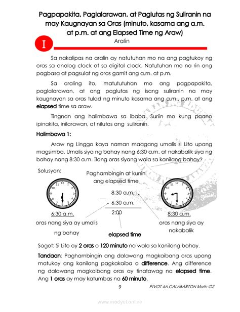 Math 2 Module Quarter 4 Grade 2 Modules