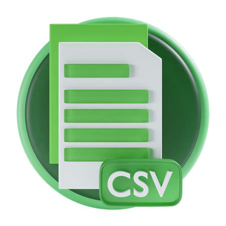 46 Csv File 3D Illustrations Free In PNG BLEND FBX GlTF IconScout