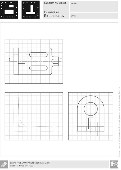 solved sectional views name chapter 04 exercise 02 date