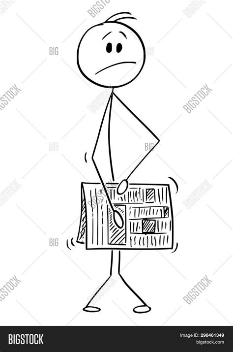 Cartoon Stick Figure Image Photo Free Trial Bigstock