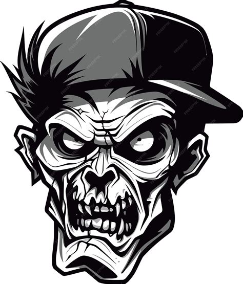 Premium Vector Spectral Zombie Symbol Mascot Vector Zombie Mascot Avatar Vector Representation