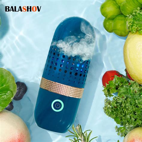 세척 캡슐 야채 와셔 과일 기계 소독 식품 정수기 소독 야채 소독기 클리너 Purifie Aliexpress