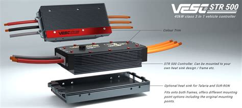 50kw Peek Vesc 100v 500a Class 3 In 1 Str 500 Vehicle Controller Sr500 Vesc 50kw100v 500a 50kw Peek Vesc 100v 500a Class 3 In 1 Str 500 Vehicle Controller Sr500 Vesc 50kw100v 500a