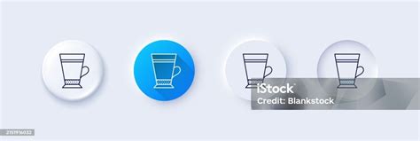 라떼 커피 아이콘입니다 뜨거운 음료 기호입니다 선 아이콘 벡터 0명에 대한 스톡 벡터 아트 및 기타 이미지 0명 3차원