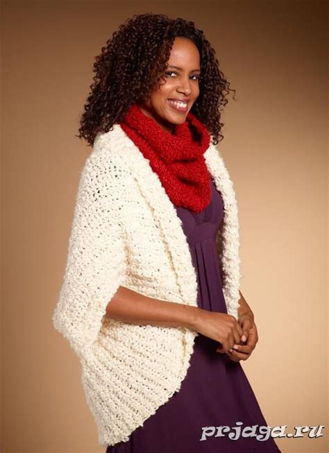 Накидка крючком | Crochet shrug, Crochet clothes, Crochet fashion