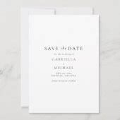 Elegant Minimalist Photo QR Code Save The Date Invitation Zazzle