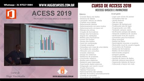 Access 2019 Básico E Avançado Aula 02 Criando Banco De Dados Youtube