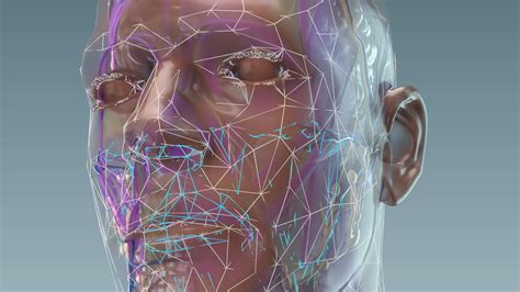 Futuristic Artificial Intelligence Facial Recognition 3d Animated Head Loop 26171298 Stock