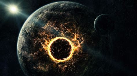 Exploding Earth Wallpaper