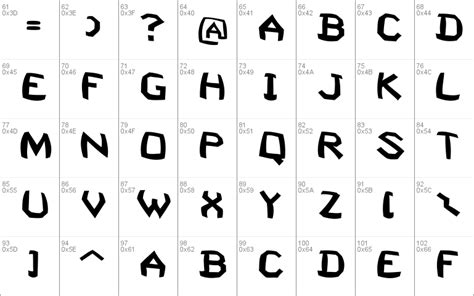 Squashed Random Windows Font Free For Personal Commercial Modification Allowed