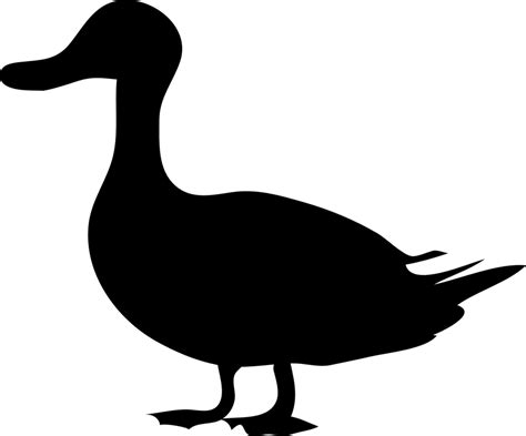 Download Duck Silhouette Black Royalty Free Vector Graphic Pixabay