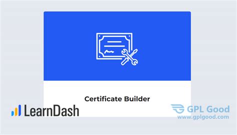 LearnDash Certificate Builder Addon WordPress Plugin GPL Good