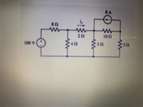 Solved Find In A The Value Of Ix In The Following Circuit Chegg