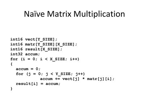 Ppt Mmx Accelerated Matrix Multiplication Powerpoint Presentation