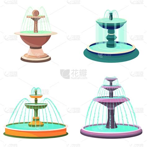 喷泉两个物体背景分离公园复古风格古典式古典风格剪贴画绘画插图建筑素材 花瓣网 喷泉两个物体背景分离公园复古风格古典式古典风格剪贴画绘画插图建筑素材 花瓣网