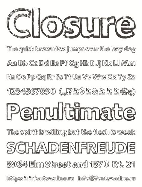 Closure Font