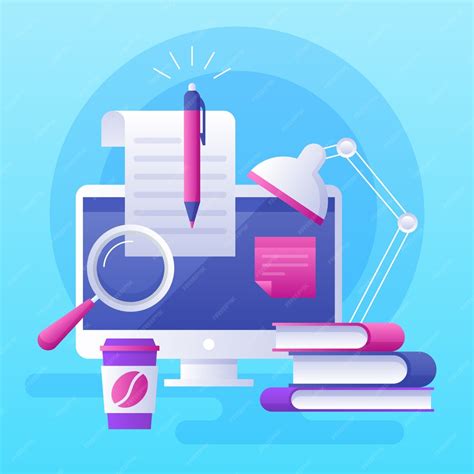 Free Vector Gradient Essay Illustration
