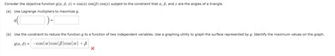 Solved Consider The Objective Function Chegg
