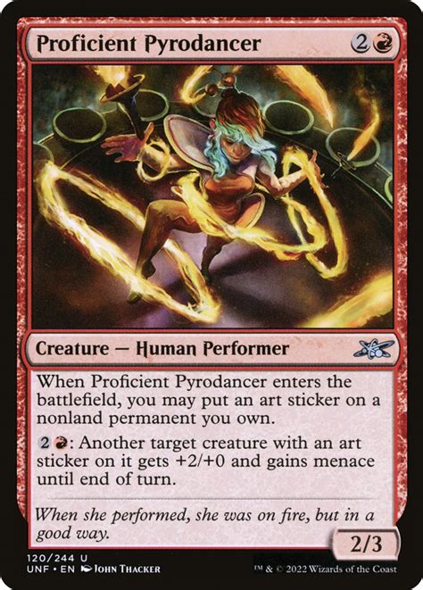 Proficient Pyrodancer Unf 120 Unfinity Foil Game Nerdz