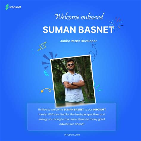 intosoft on linkedin a new beginning new face welcome onboard suman