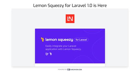 Lemon Squeezy For Laravel 10 Is Here