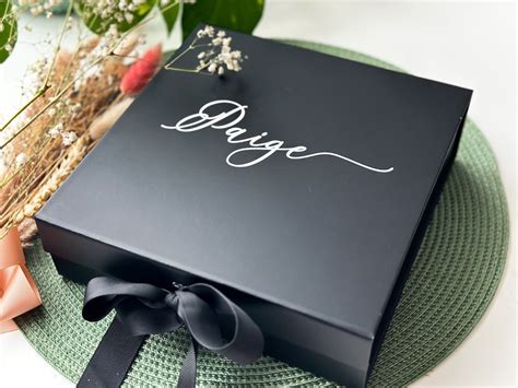 Personalized Gift Box With Ribbon Bridesmaid Proposal Box Luxury Gift Box Wedding Gift Box