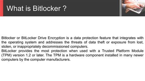Bitlocker Requirement And Implementation Pptx