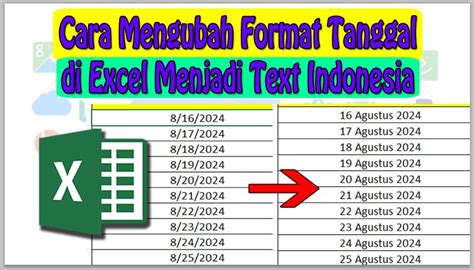 Cara Mengubah Format Tanggal Di Excel Menjadi Text Indonesia Neicytekno