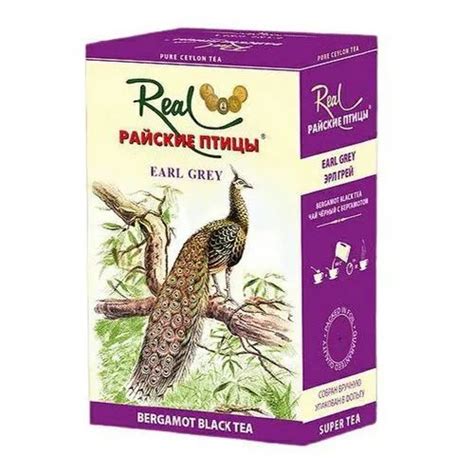 Чай черный Real Райские птицы Earl Grey с бергамотом листовой 100 г ...