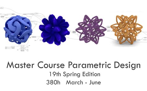 Master In Parametric Design Spring 19th Edition News Mcneel Forum