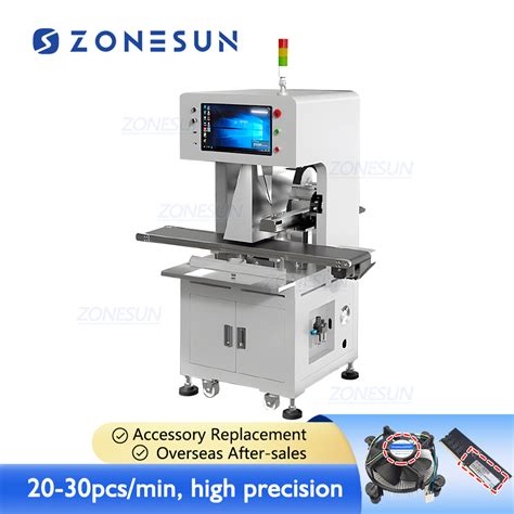 Ccd Dual Vision Inspection Flat Labeling Machine Zonesun Technology