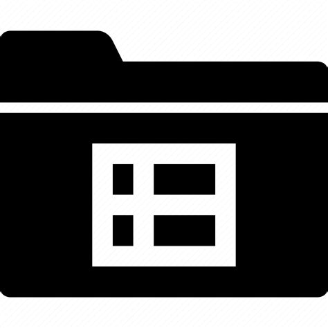 Collection Data Folder Group Report Spreadsheet Table Icon