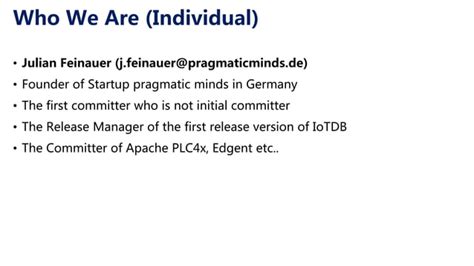 Apache Iotdb A Time Series Database For Industrial Iot Pptx