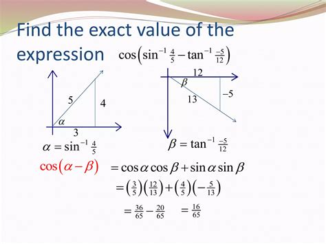 6 4 3 Sum And Difference Formulas Ppt