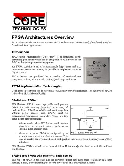 Types Of Fpga Architecture Pdf
