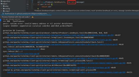 [master] producer sendasync panic bug · issue 655 · apache rocketmq