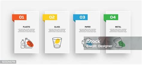 재활용 및 제로 폐기물 인포 그래픽 템플릿 요소 및 아이콘 간단한 벡터 인포그래픽 디자인 0명에 대한 스톡 벡터 아트 및 기타