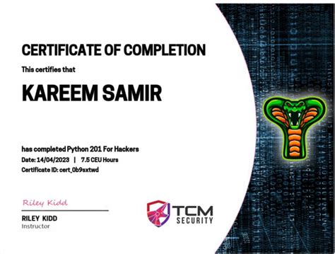Kareem Samir On Linkedin Security Python Projects Tcm Penetrationtesting Cybersecurity