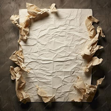 Premium Ai Image Crumpled Notebook Paper Texture