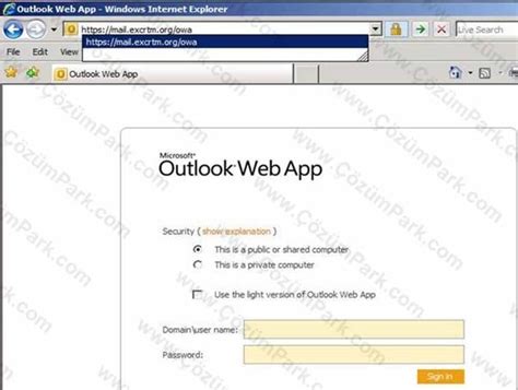 Exchange Server 2010 OWA Yönlendirme ve Form Based Authentication Hakan Uzuner