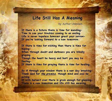 Life Poems With Meaning