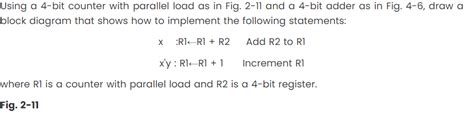 Solved Using A 4 Bit Counter With Parallel Load As In Fig 2 11 And