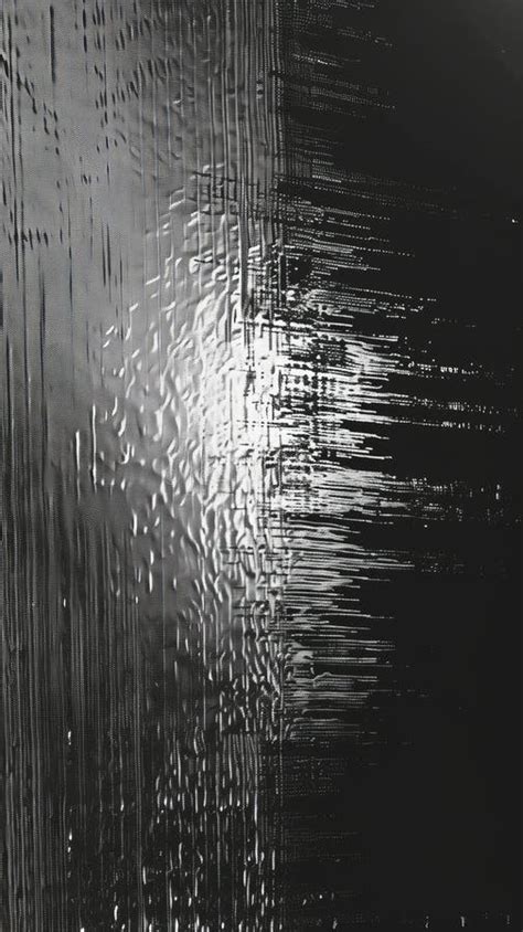 Abstract Black And White Distorted Glitch Effect Modern Digital Art