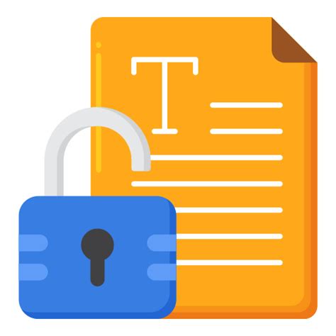 Decryption Text Padlock Security Icon Download On Iconfinder