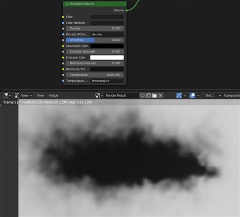 i can t get any of the volume shaders to turn black materials and
