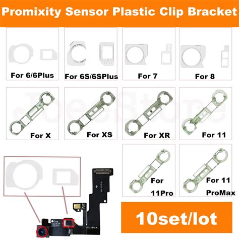 10set Front Camera Proximity Sensor Plastic Bracket Holder Clip For Iphone 5 5s 5c 6 6s 7 8 Plus