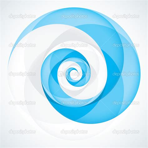 Abstract Infinite Loop Swirl Template 2 Pieces Shape Eps10 — Stock