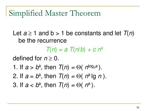 Master Theorem