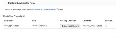 field level survivorship rules