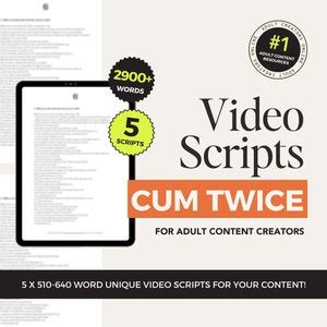 Cum Twice Joi Scripts For Onlyfans Video Scripts For Adult Content Creators Manyvids Ideas